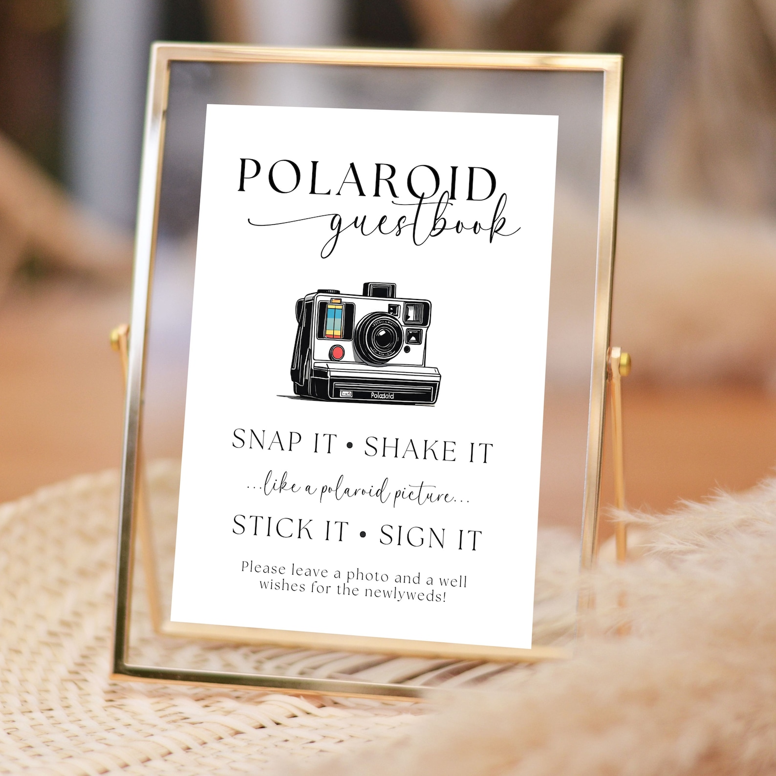 Polaroid Wedding Signage Photo Guestbook Sign Polaroid Guestbook Sign ...