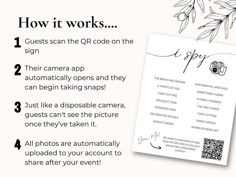 I Spy Wedding Shower Game Bridal Shower Games I Spy Etsy