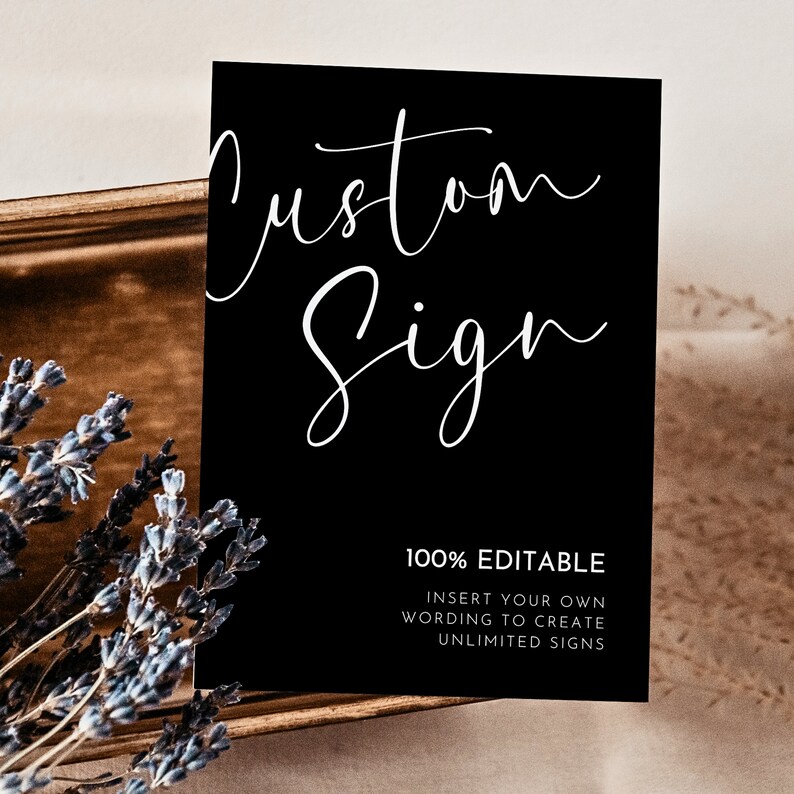 Editable Wedding Sign Template Modern Wedding Sign Printable ...