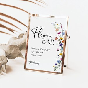 Flower Bar Sign Make Your Own Bouquet Bridal Shower Decor, DIY Bouquet ...