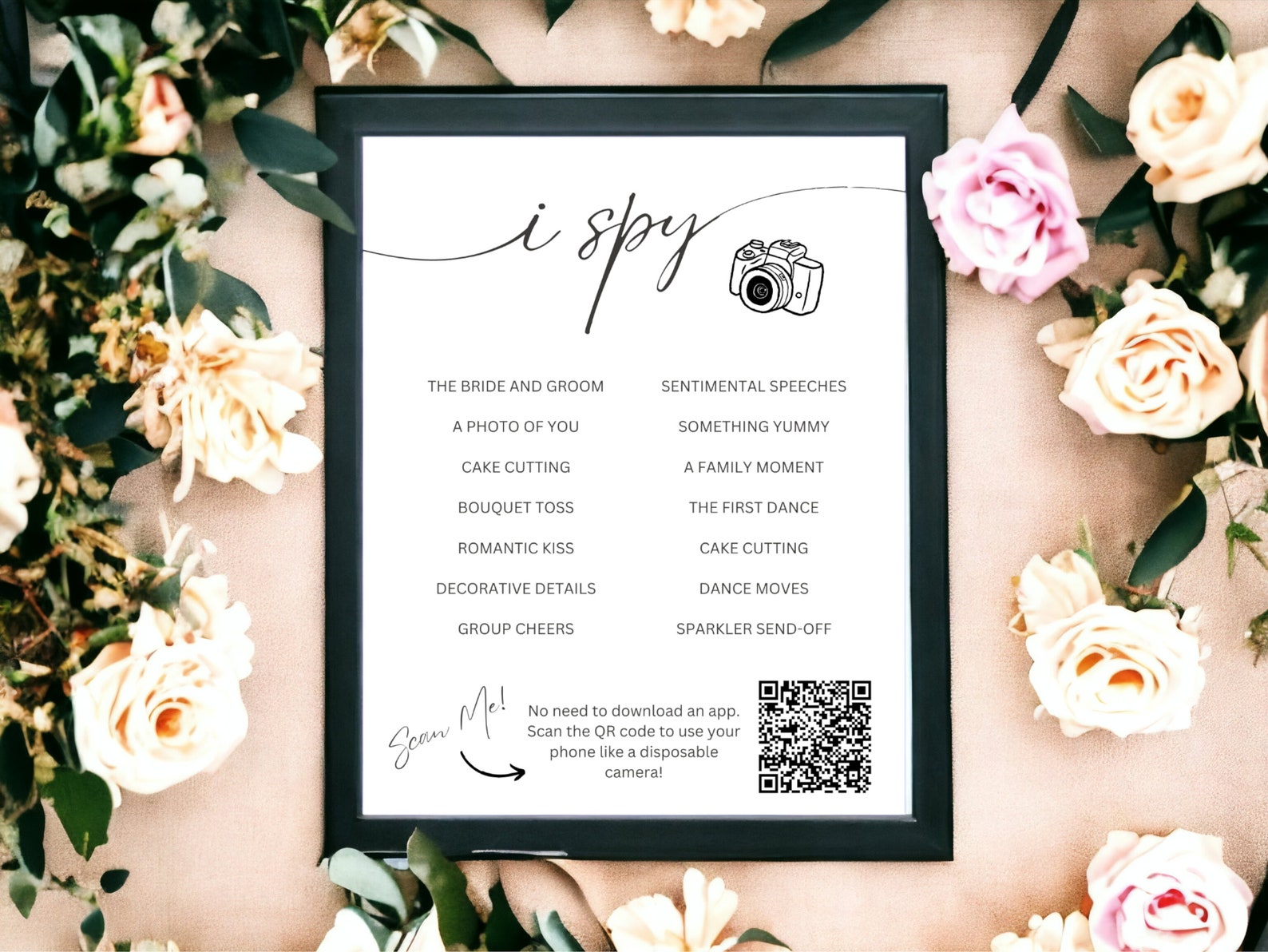 I Spy Wedding Shower Game Bridal Shower Games I Spy - Etsy