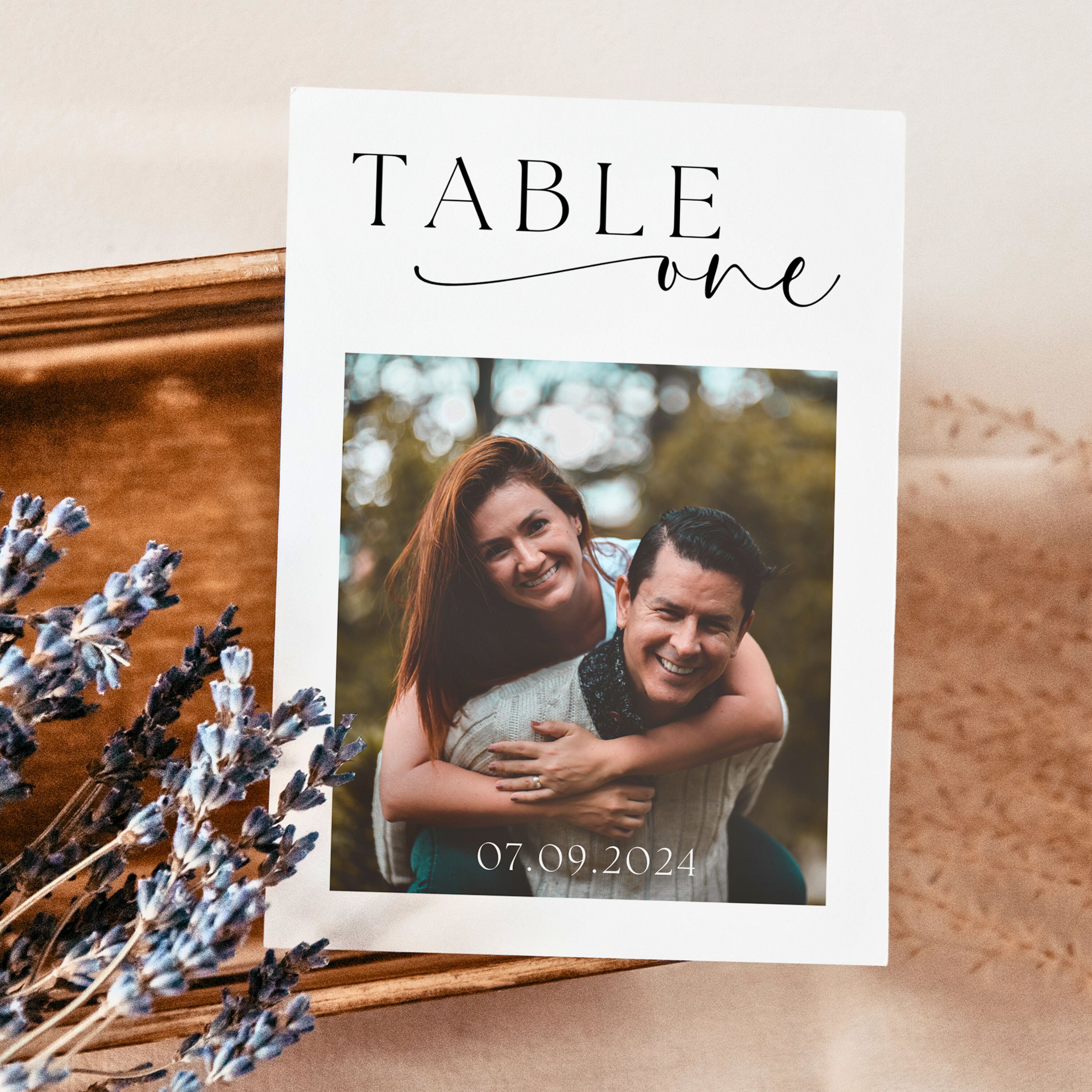 Tables Numbers With Picture, Printable Wedding Photo Table Number ...