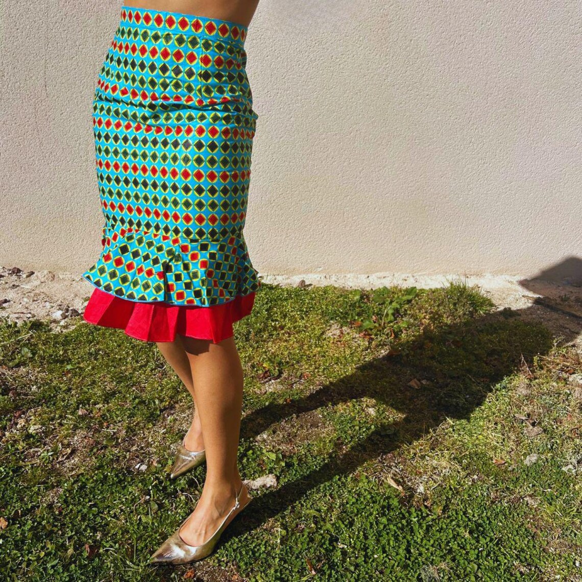 Shweshwe Skirt | Skirts | Shweshwe Fabric | Shweshwe | Ankara Fabric ...