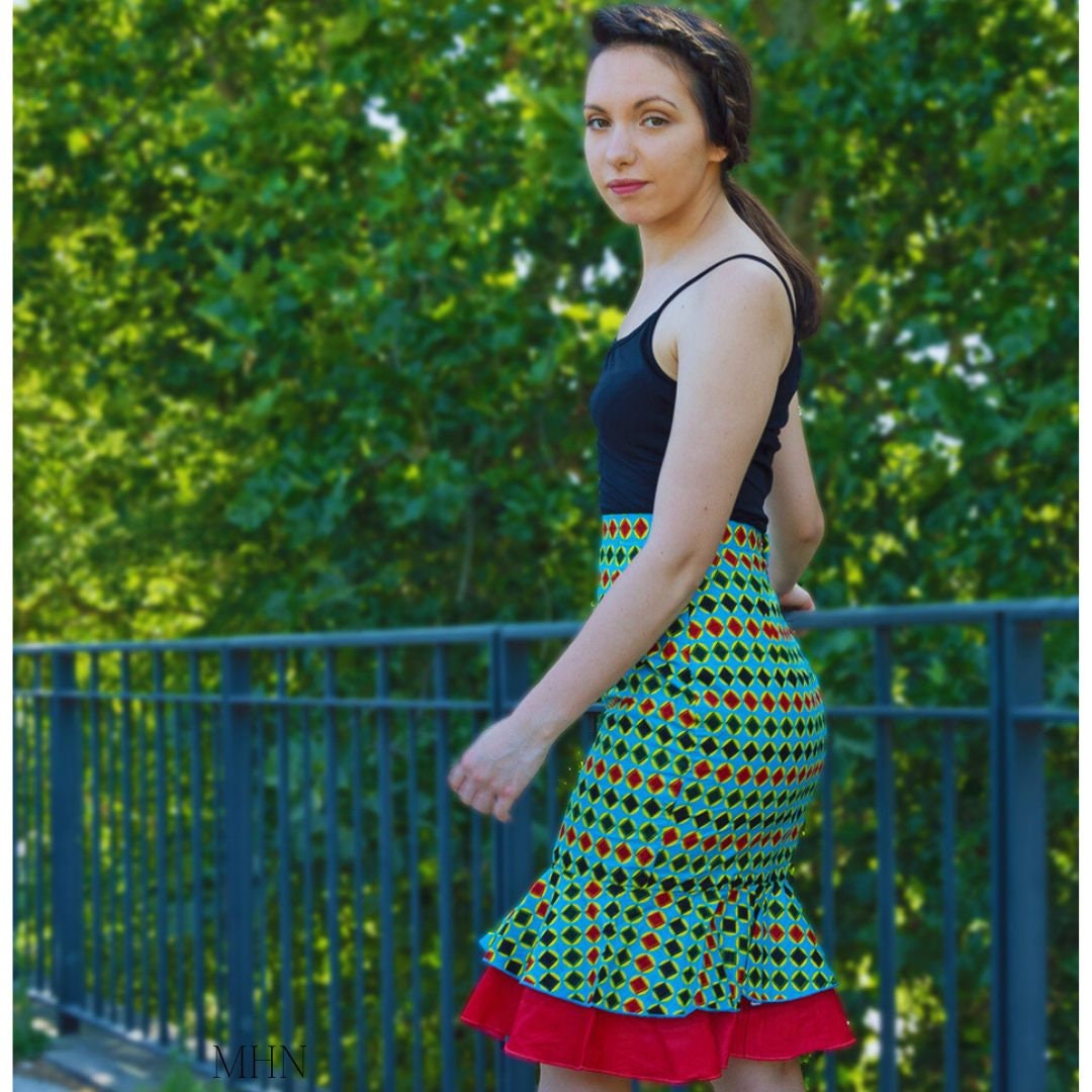 Shweshwe Skirt | Skirts | Shweshwe Fabric | Shweshwe | Ankara Fabric ...