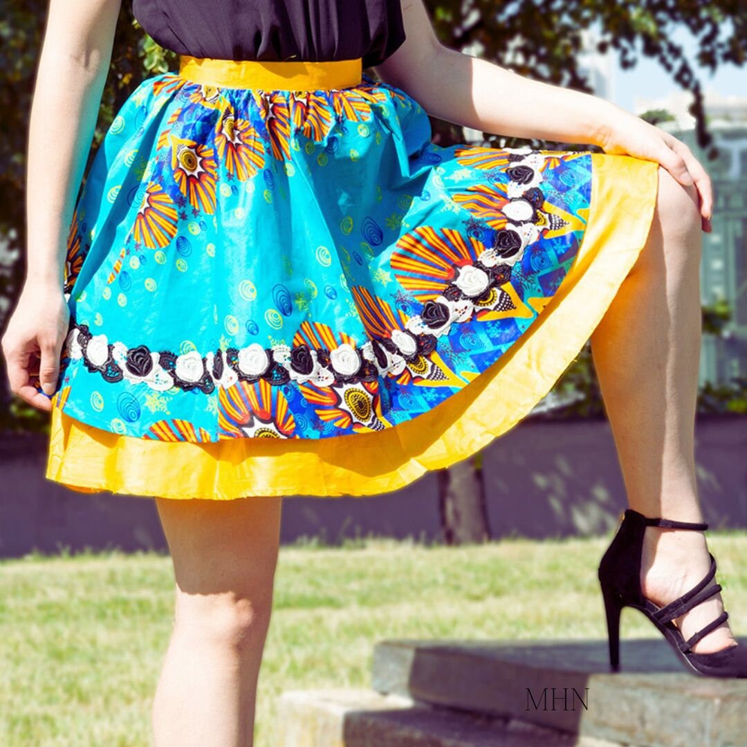 Shweshwe Skirt | Skirts | Shweshwe Fabric | Shweshwe | Ankara Fabric ...