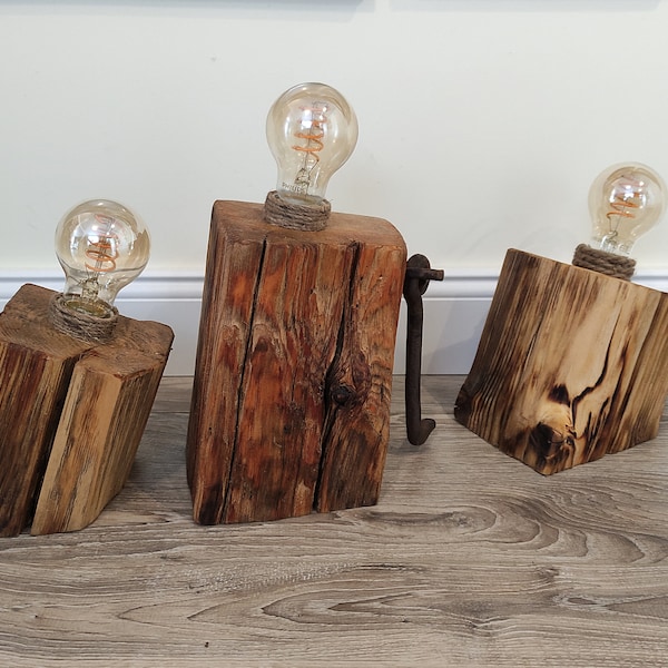 Rustic Lamp - Etsy