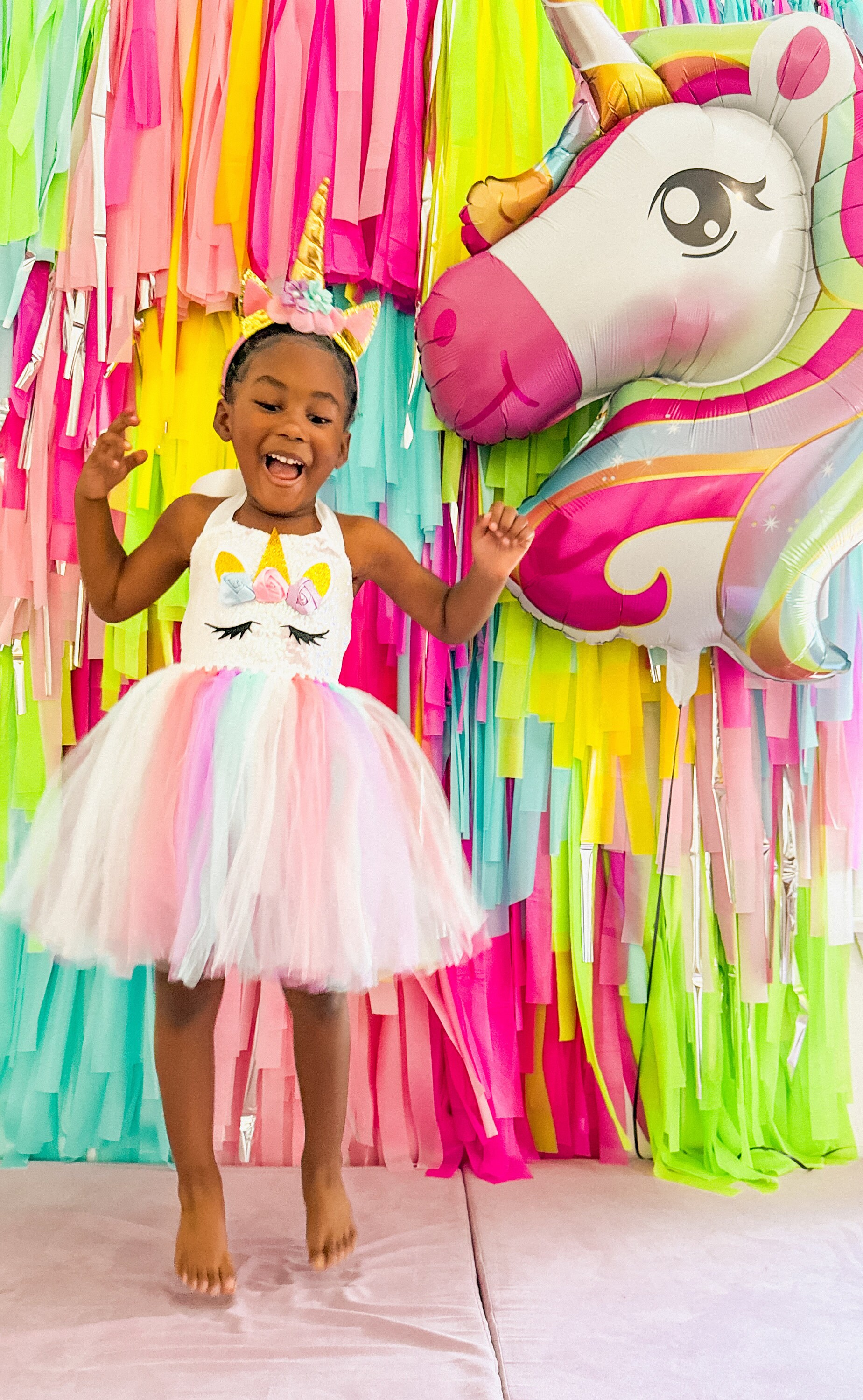 4X5 Tropical Fringe Backdrop, Photo Backdrop, Streamer Backdrop ...