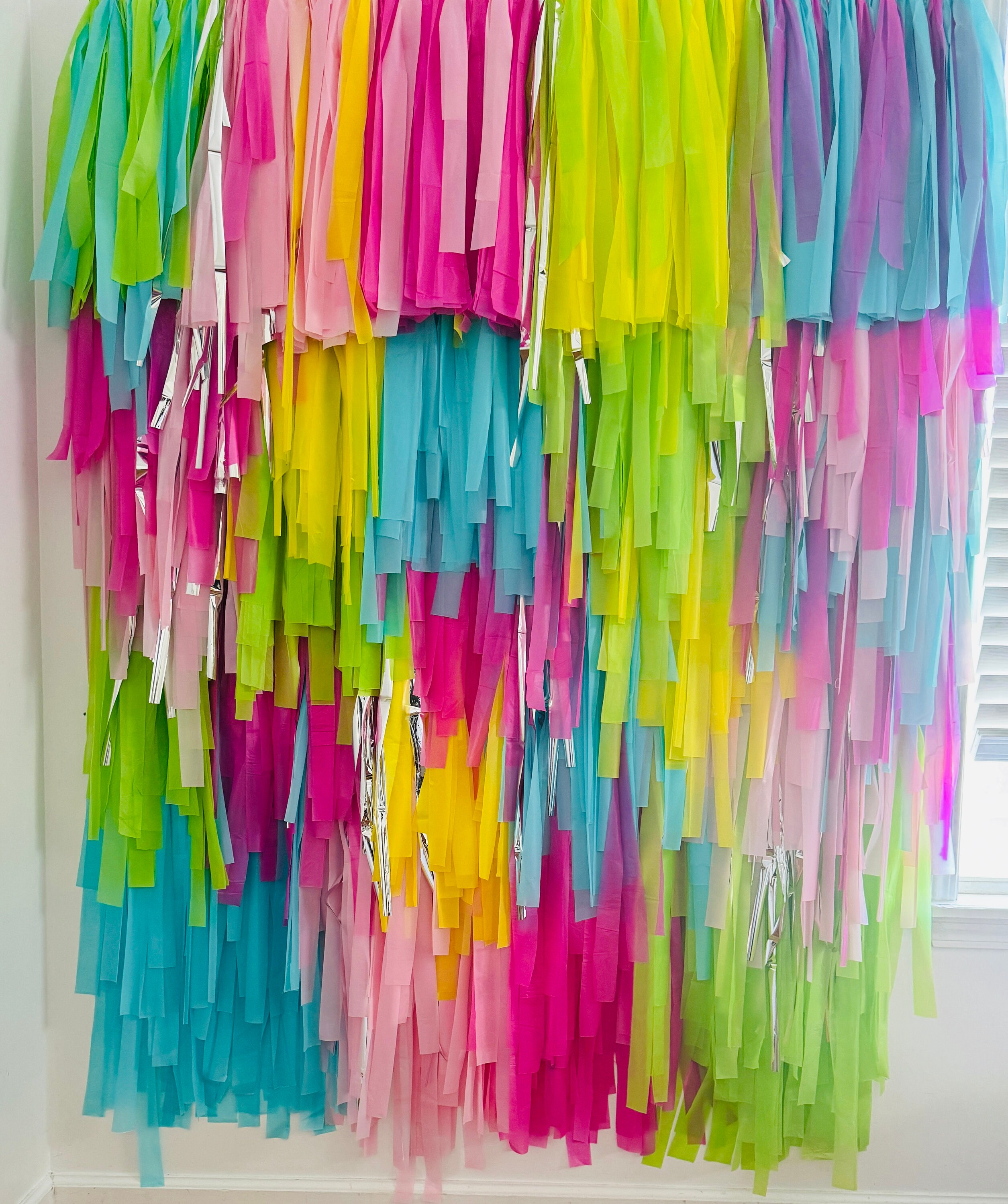 4X5 Tropical Fringe Backdrop, Photo Backdrop, Streamer Backdrop ...