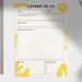 Lesson Plan Template, Weekly School Planner, Aesthetic Timetable for ...