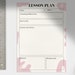 Lesson Plan Template, Weekly School Planner, Aesthetic Timetable for ...