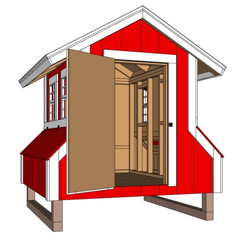 CHICKEN COOP PLANS + Material List / Diy / Step by Step Guide / With ...