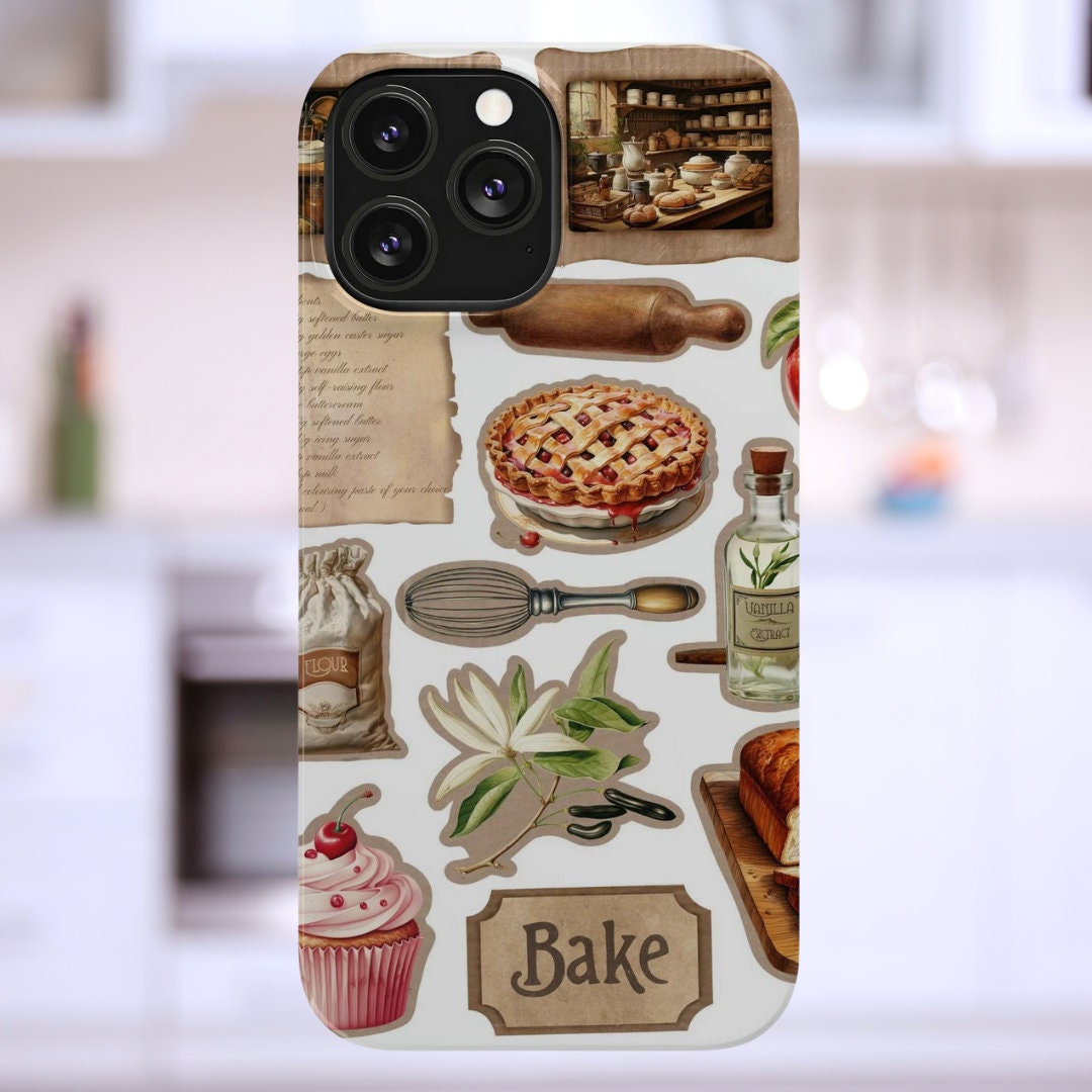Bakers iPhone Case, Cooking Phone Case, Bake, Gift for Baker, Cute ...