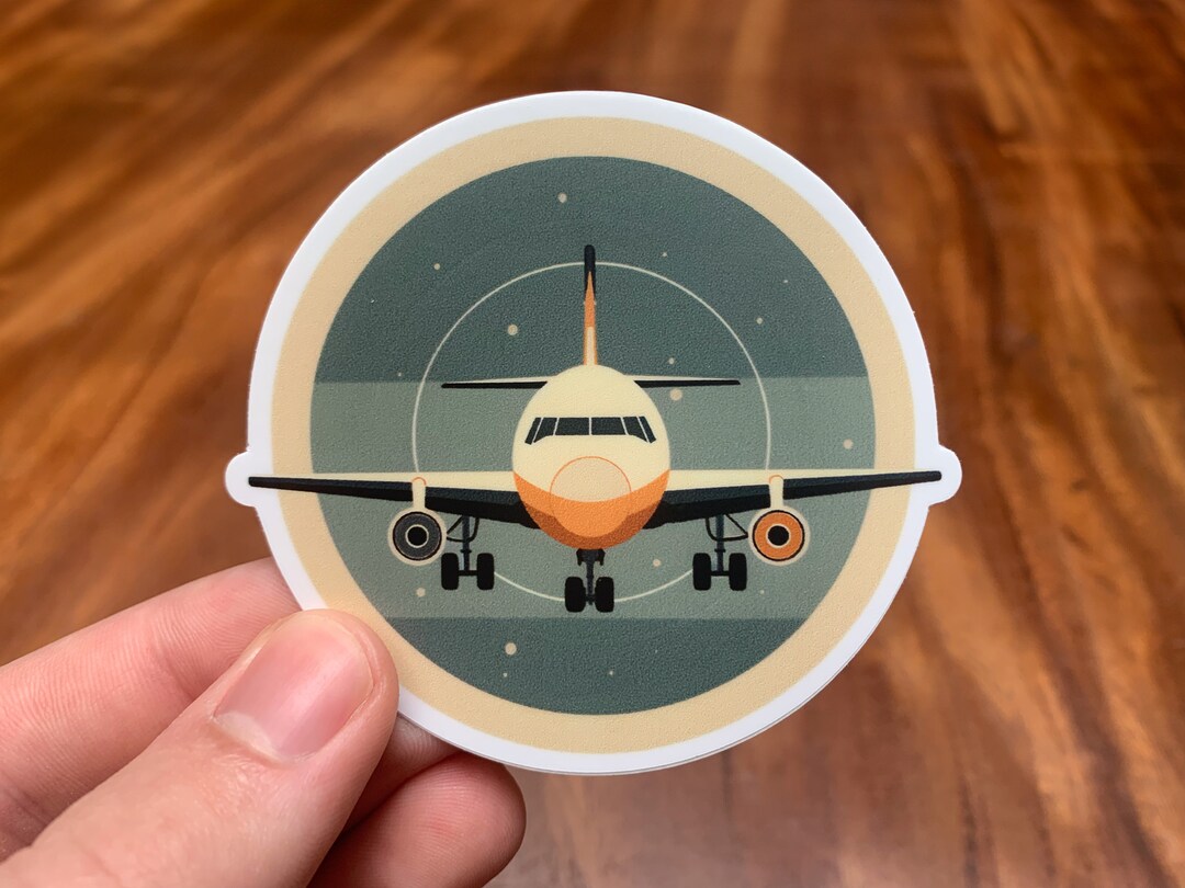 Airplane Graphic Sticker - Weather Resistant Vinyl Matte Sticker for ...