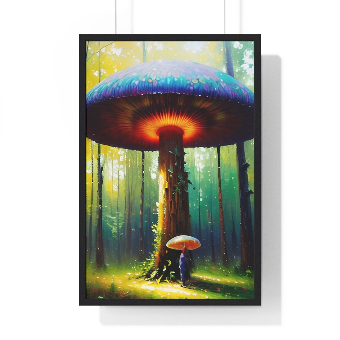 Psychedelic Mystical Magical Fantasy Mushroom Poster Art - Etsy