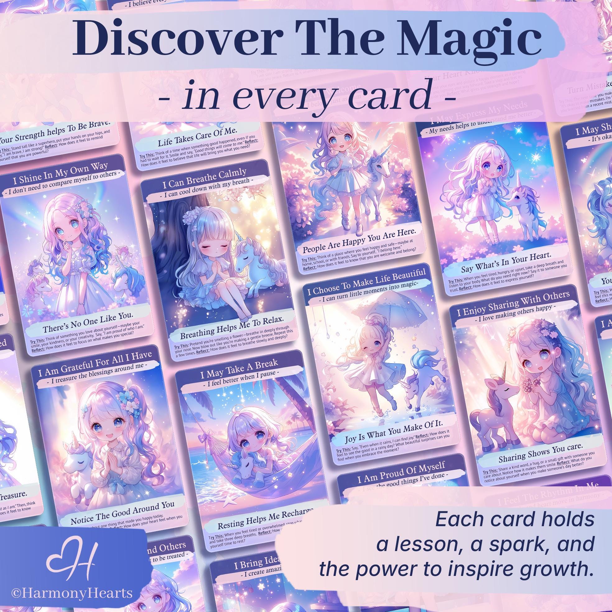 Positive Affirmation Cards for Girls – Boost Self Confidence & Self ...