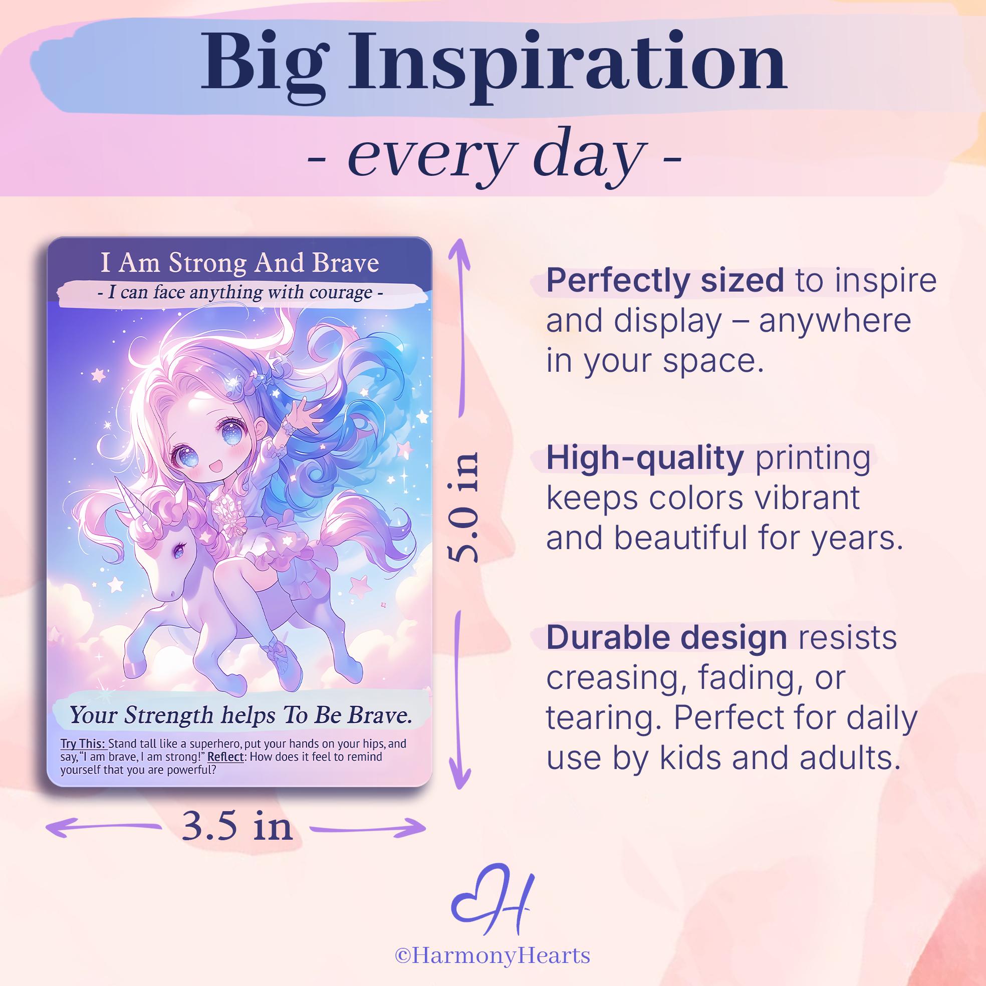 Positive Affirmation Cards for Girls – Boost Self Confidence & Self ...