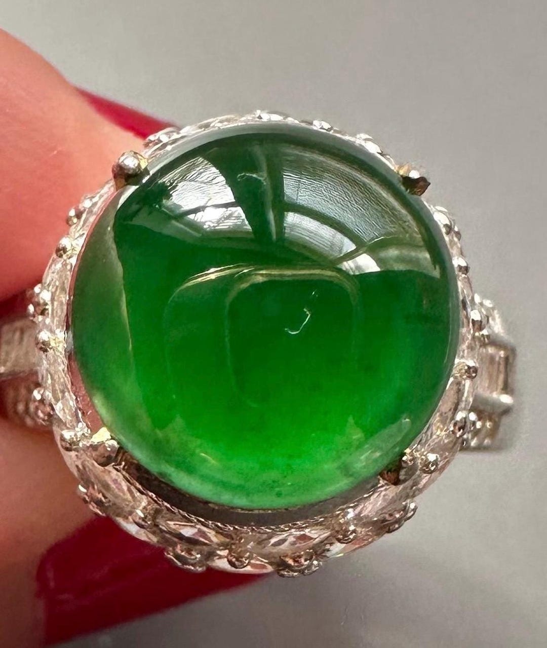 Certified Natural Type A Green Highly Translucent Jadeite Jade Loose ...
