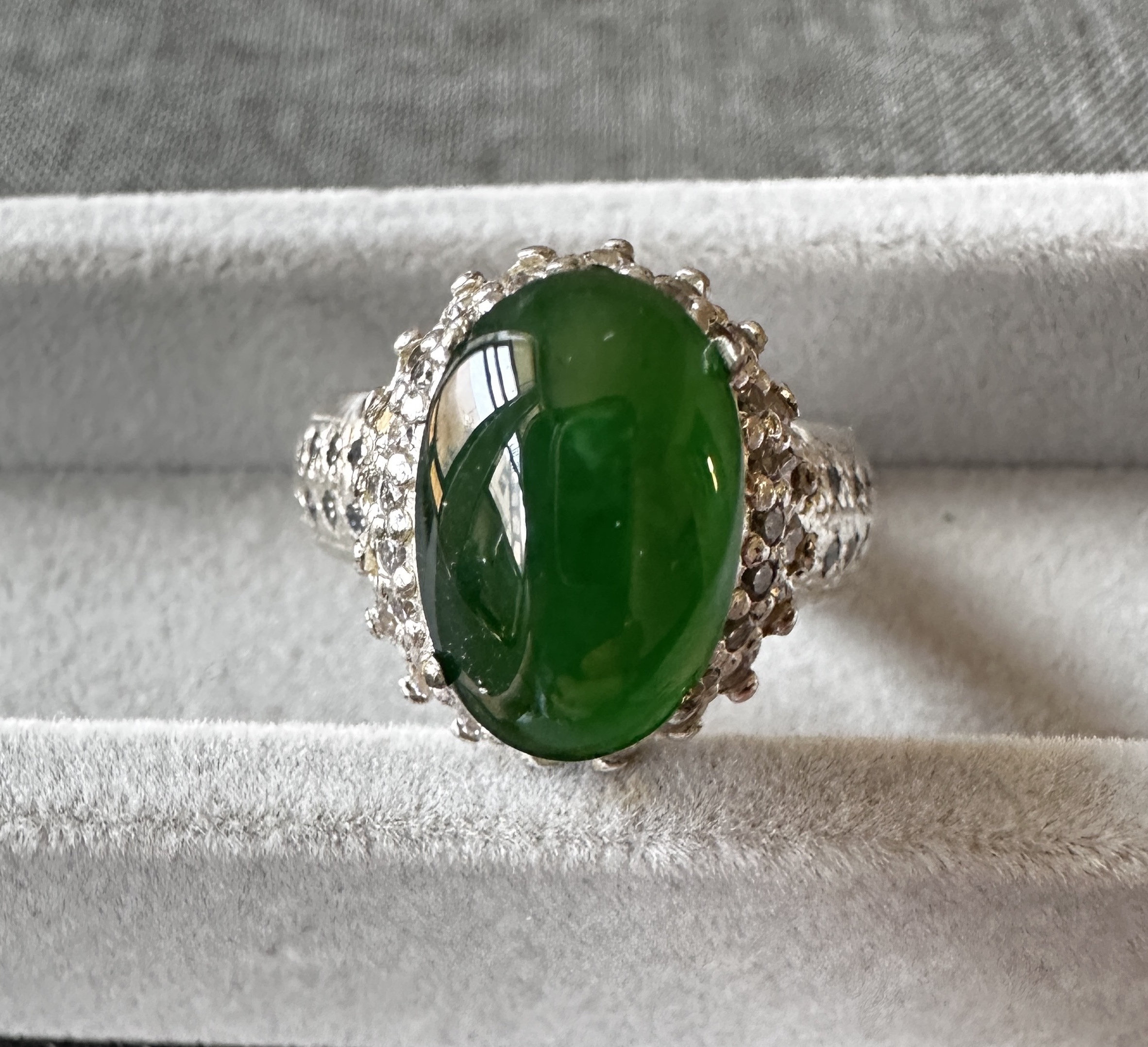 Certifiednatural Burmese Gradea Imperial Icyjadeite Jade Intense Green ...