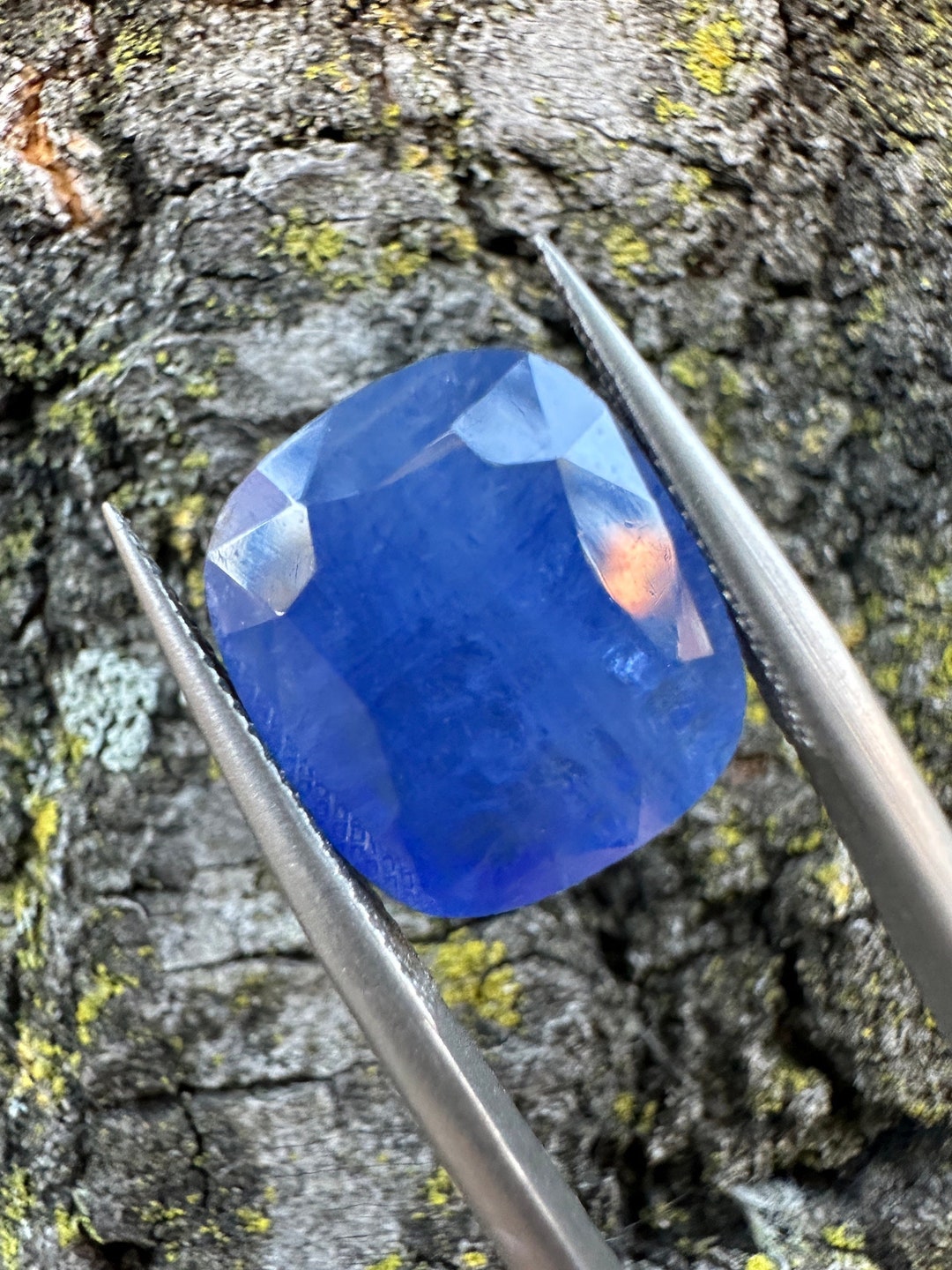 Natural Burmese mogok Light Blue Color Milk Sapphire Cushion Cut Loose ...