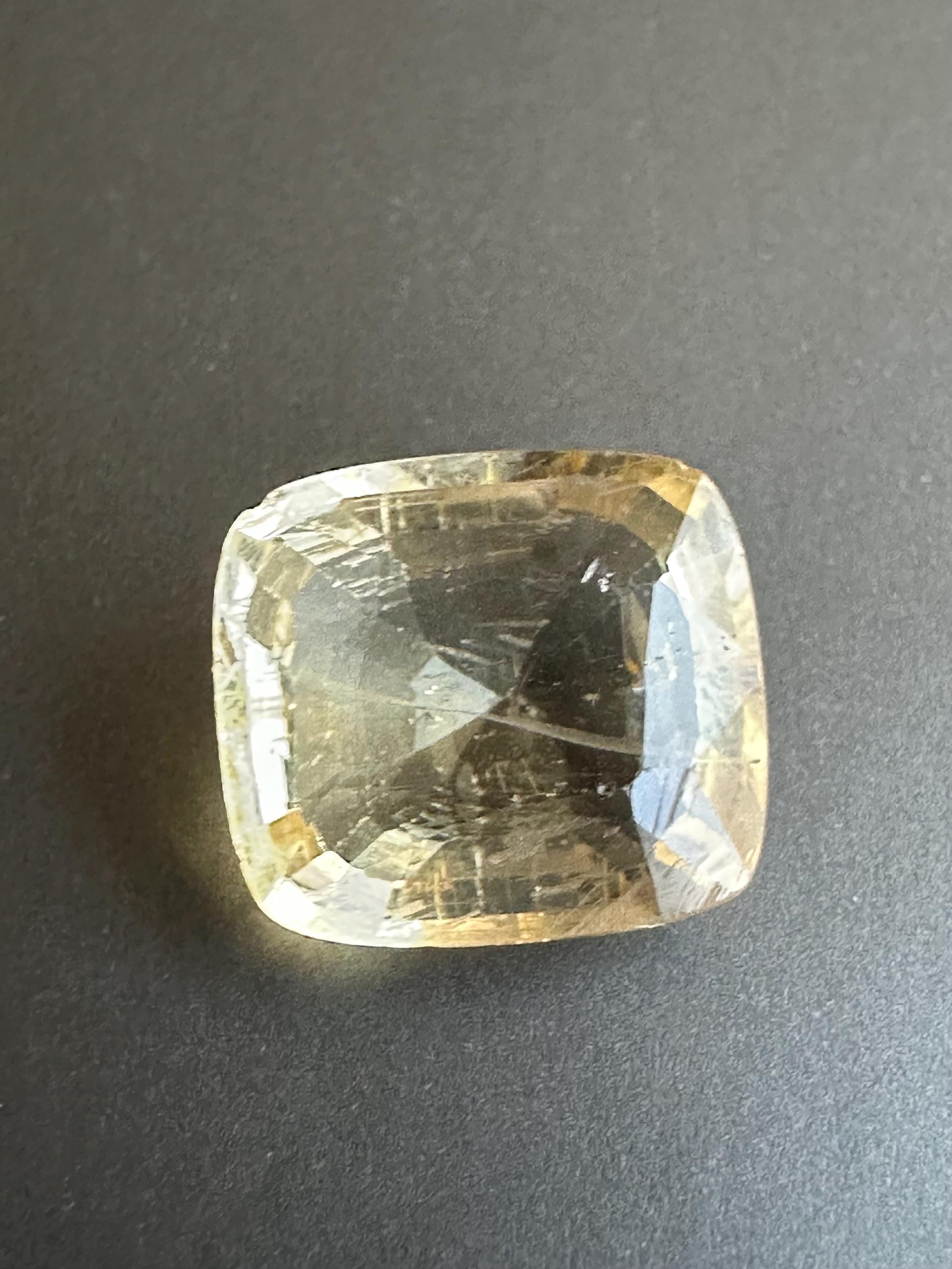 Natural Burmese (mogok) Danburite Light Yellow and Color Cushion Cut ...