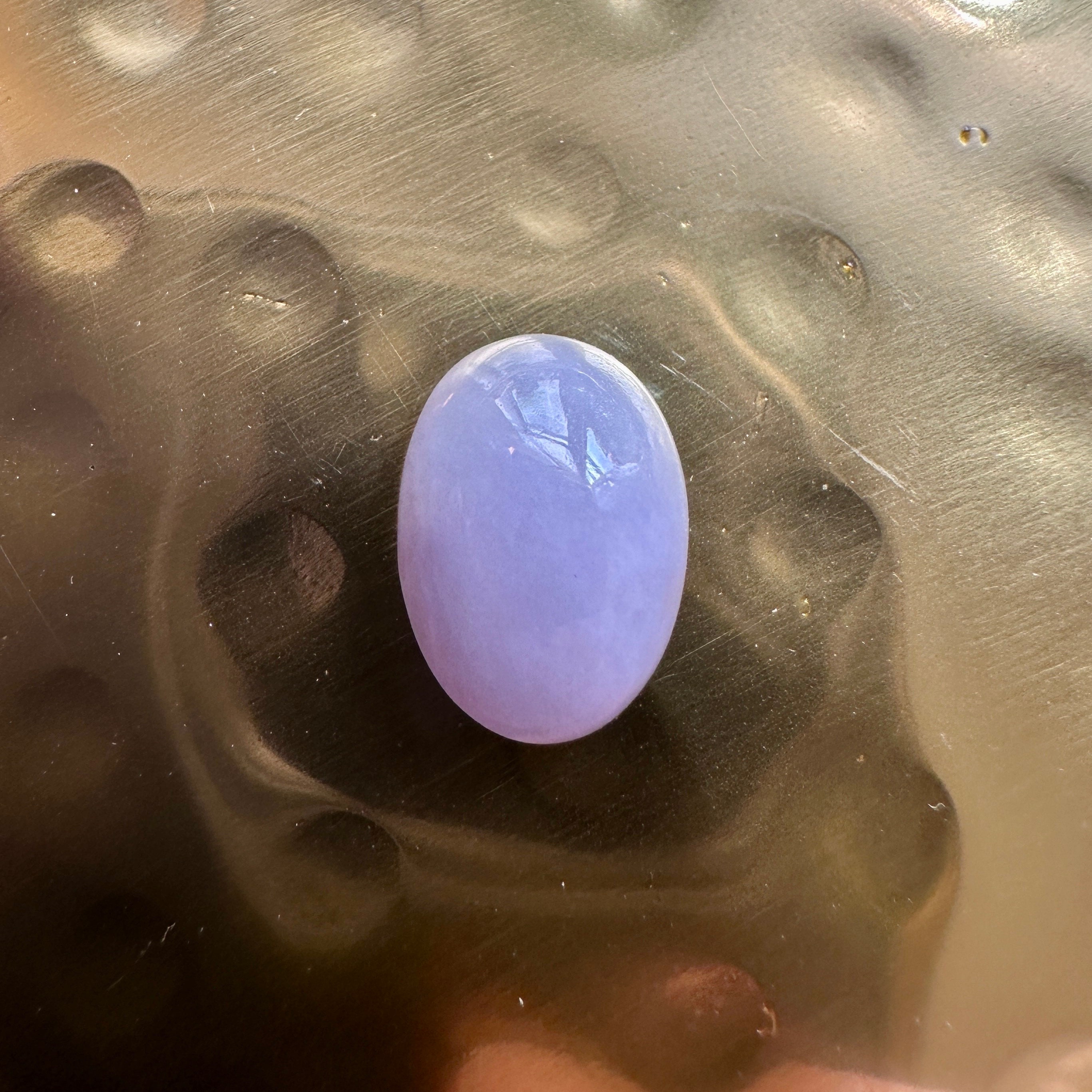 Natural Burmese Grade Jadeite Jade A Wax Texture Purplish Grey Color ...