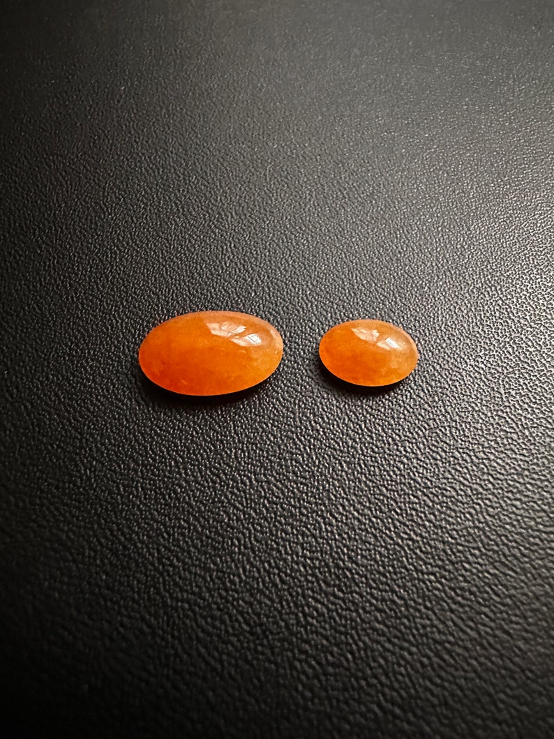 Natural Burmese Beautiful Grade A Jadeite Jade Honey Orange Color Loose ...