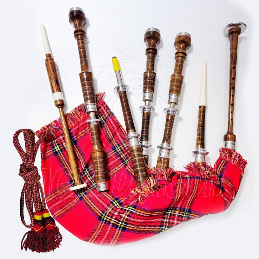 Full Size Great Scottish Bagpipes Various Tartan Covers With P/chanter ...