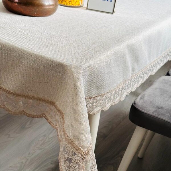Jute Tablecloth - Etsy
