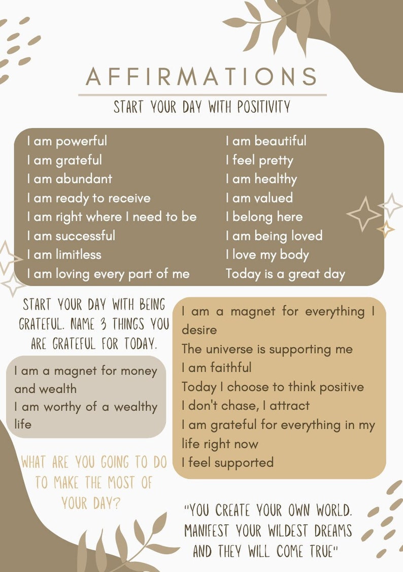 Affirmations - Etsy