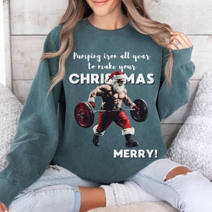 buff santa sweater