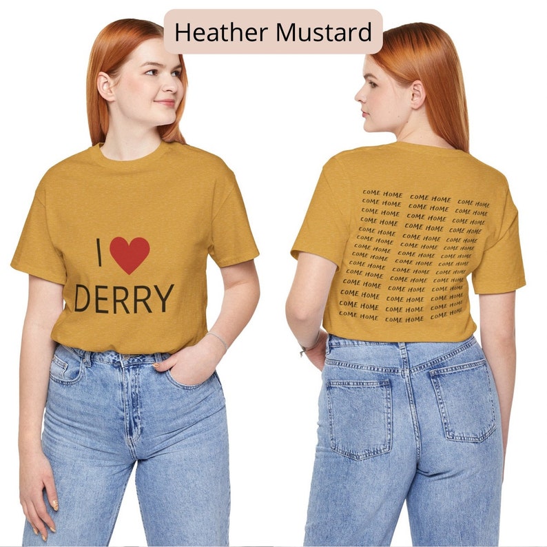 I Love Derry T-shirt | Horror Graphic Tee, Come Home Back Print - Etsy
