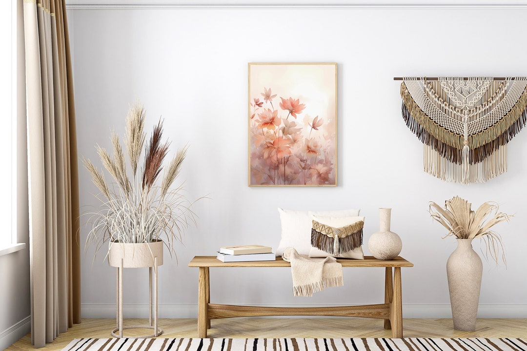 Digital Art | Flowers Poster | Watercolor Art | Room Wall Art | Room ...