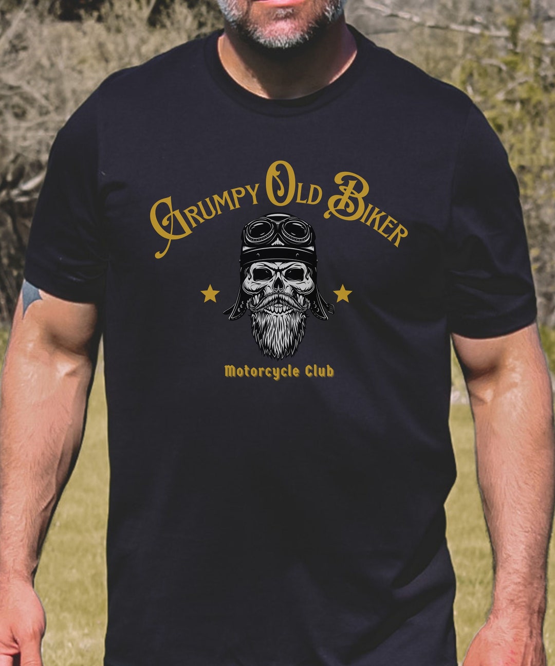 Funny Grumpy Old Biker Shirt Motorcycle Club Tee Vintage Biker Gift ...