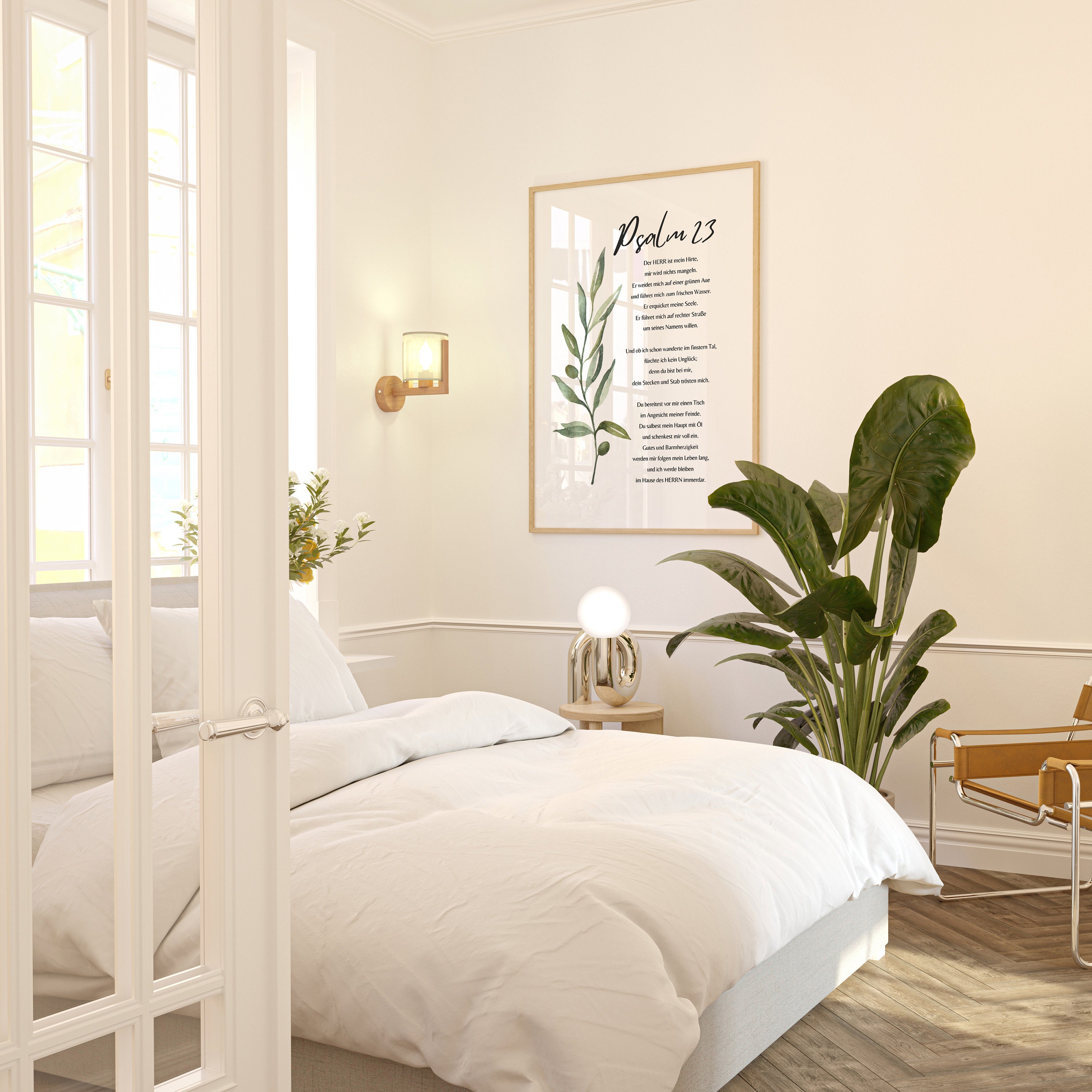 Psalm 23 Deutsch / German, Christliches Poster, Der Herr Ist Mein Hirte ...