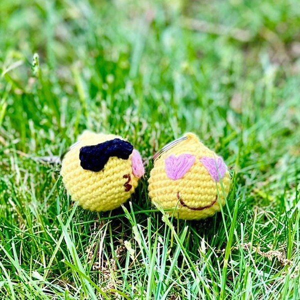 Emoji Keychain - Etsy