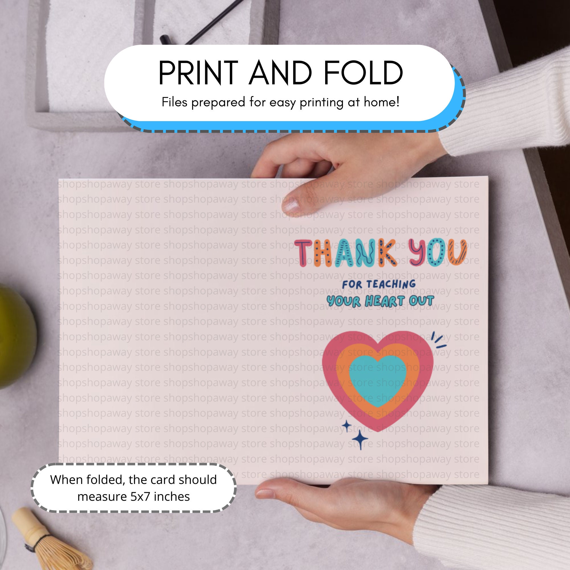 Birthday Card Teacher Birthday Card Gift for Teacher, Funny Foldable ...