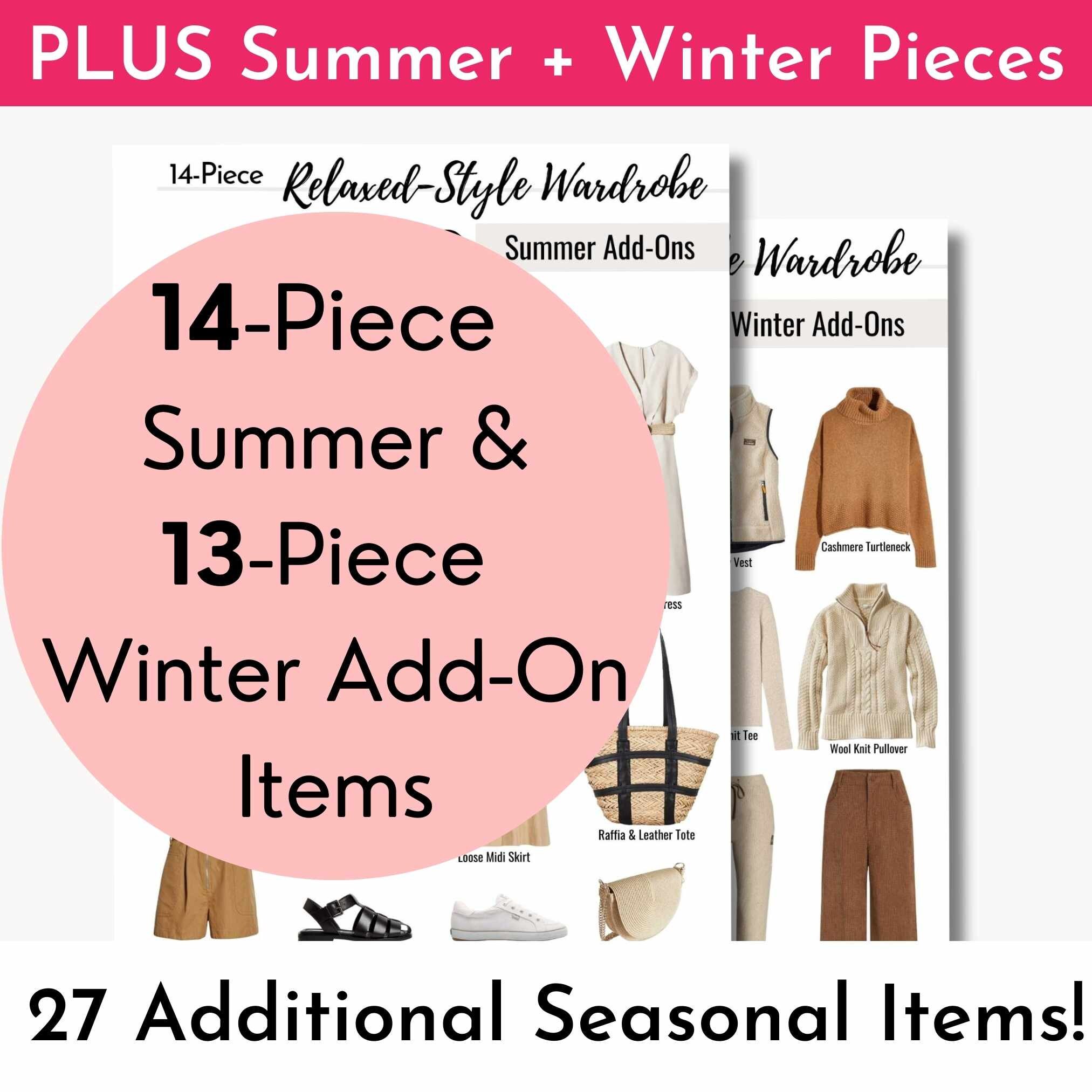 All Year Relaxed Capsule Wardrobe Planner: 100 Pre-styled Outfit Ideas ...