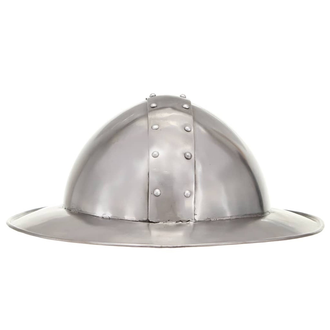 Medieval Knight Helmet Antique Replica LARP Silver Steel - Etsy