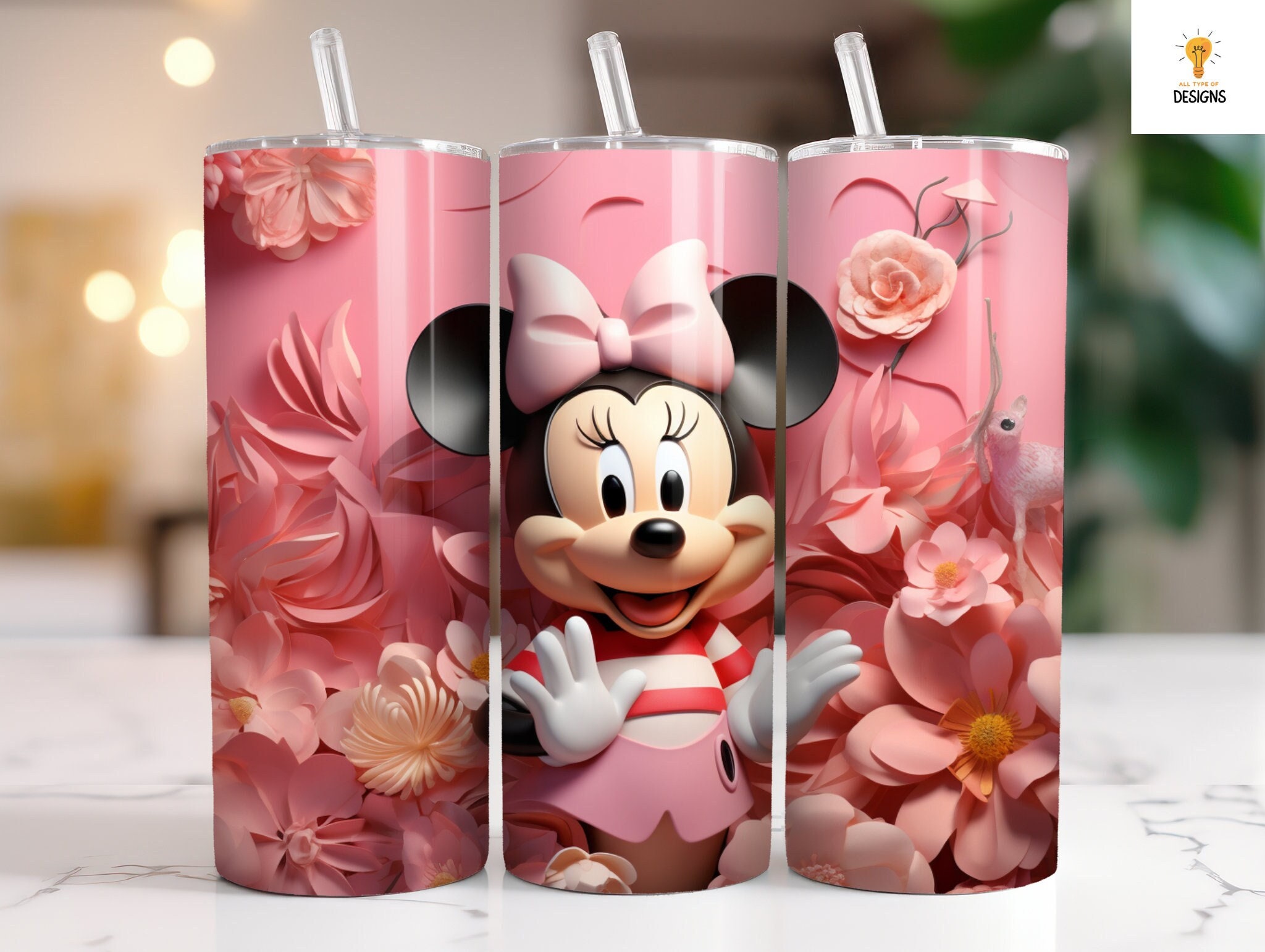 Minnie Mouse 20oz Tumbler Instant Digital Download Etsy