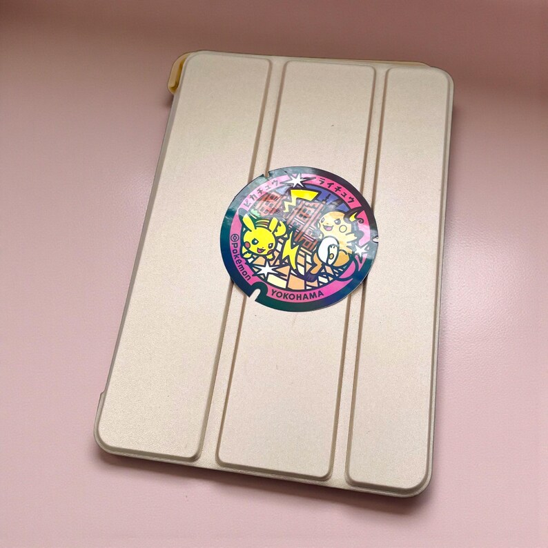Pikachu & Raichu Japanese Manhole Art Holographic Sticker – Yokohama ...