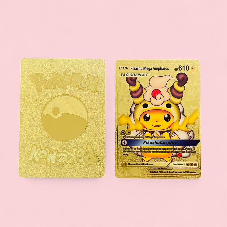 Pikachu Cosplay Proxy Card – High Quality UV Print | Collectible Fan ...