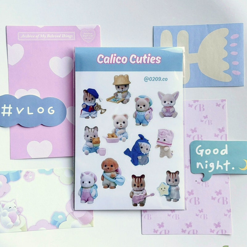 Calico Critters Stickers - Etsy