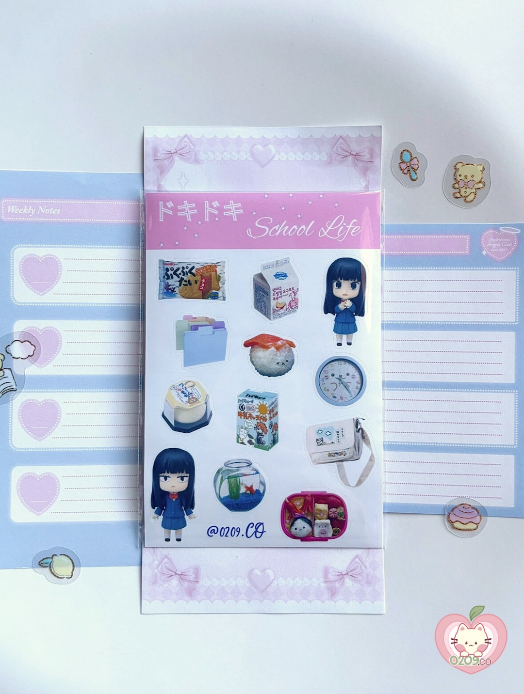 Y2K Anime Sticker Sheet: School Life, Japanese Stationery - Etsy