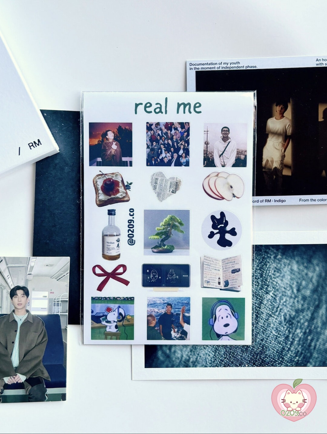 RM Kim Namjoon Sticker Sheet- BTS Stickers, Namjooncore, Kpop Stickers ...