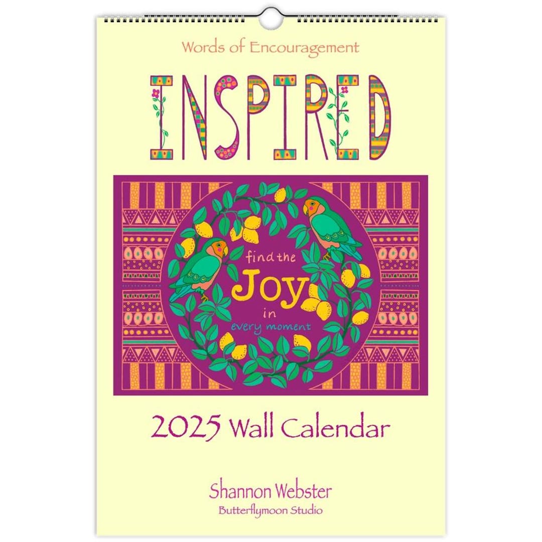 2025 Illustrated Inspirational Wall Calendar | Uplifting Words of ...