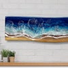 Live Edge Bath Board With Ocean Waves, Black Walnut Wood - Etsy