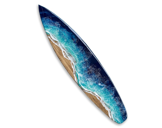 6' Resin Surfboard With Waterfall Edge - Etsy