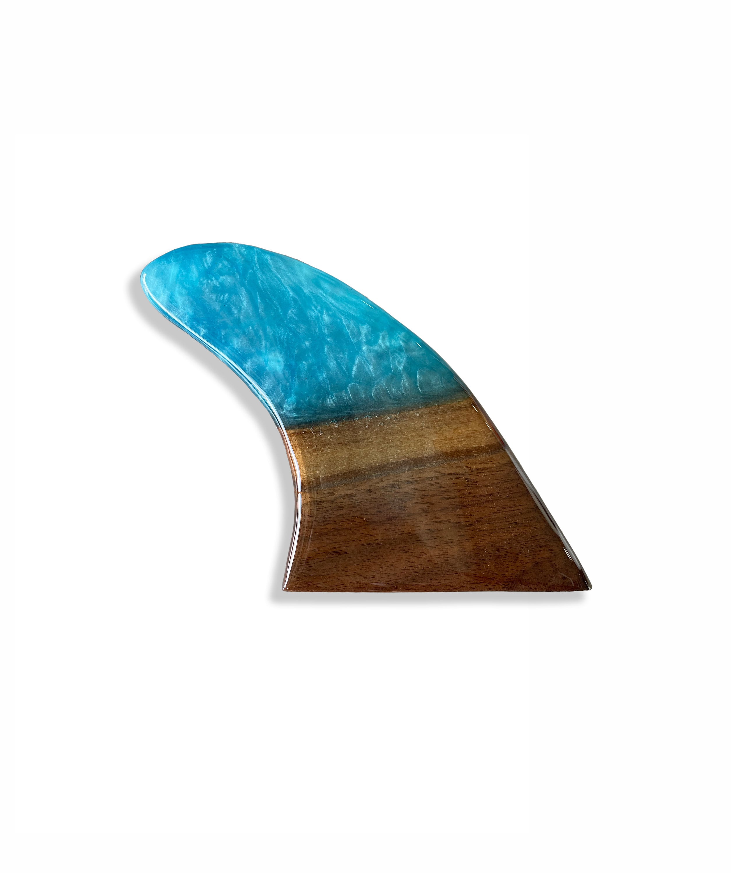 Live Edge Surfboard Fin With Epoxy Resin - Etsy