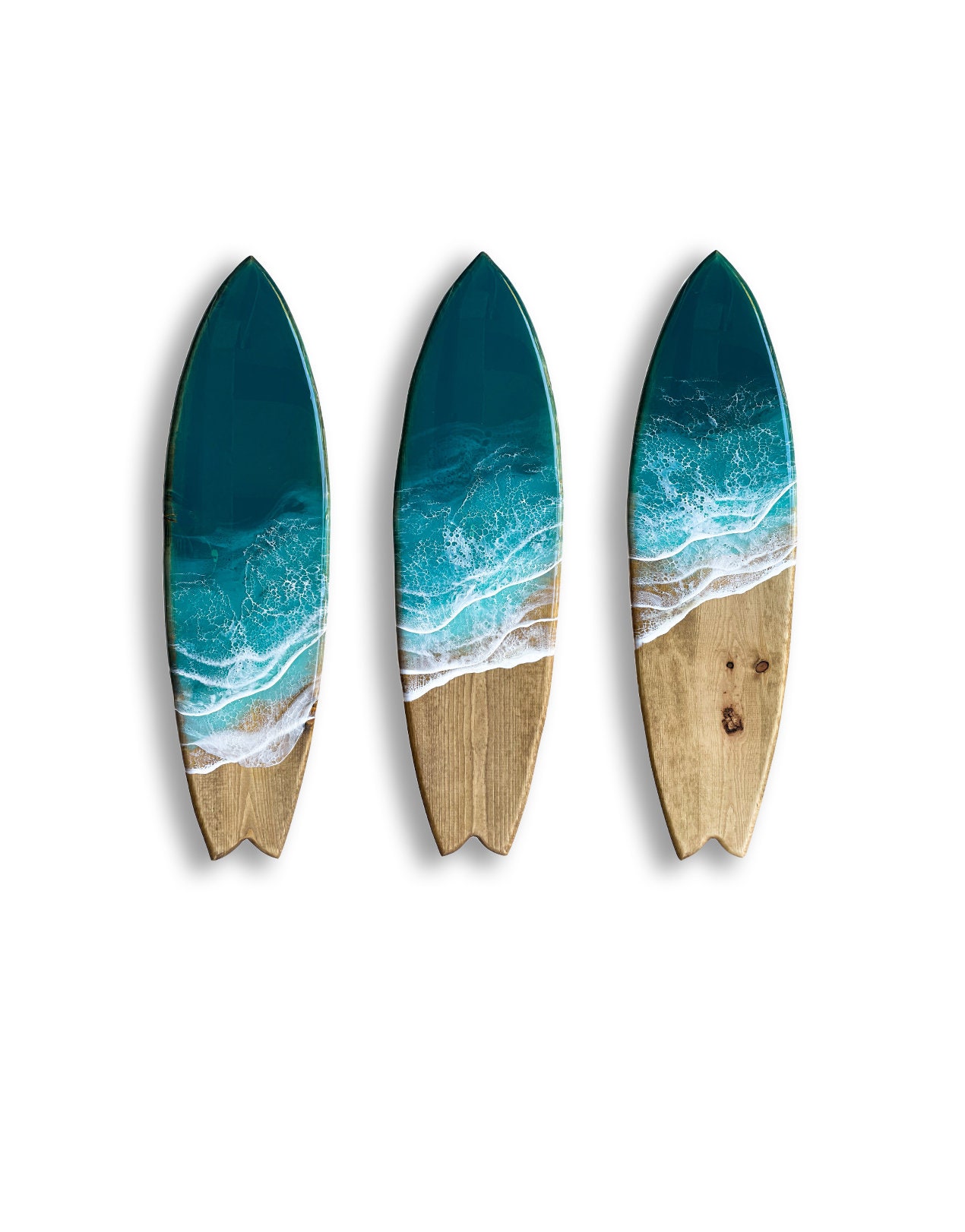 Resin Wave Surfboards, Set of 3 - Etsy