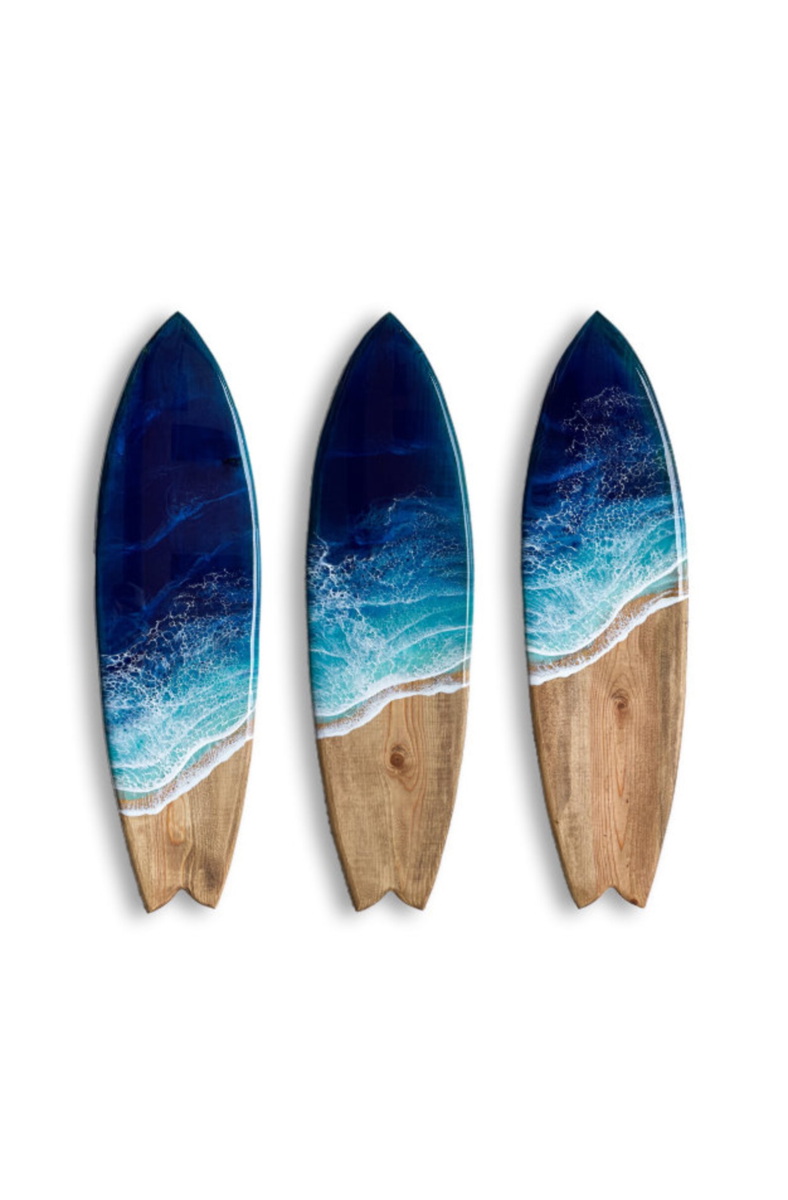 Resin Wave Surfboards, Set of 3 - Etsy